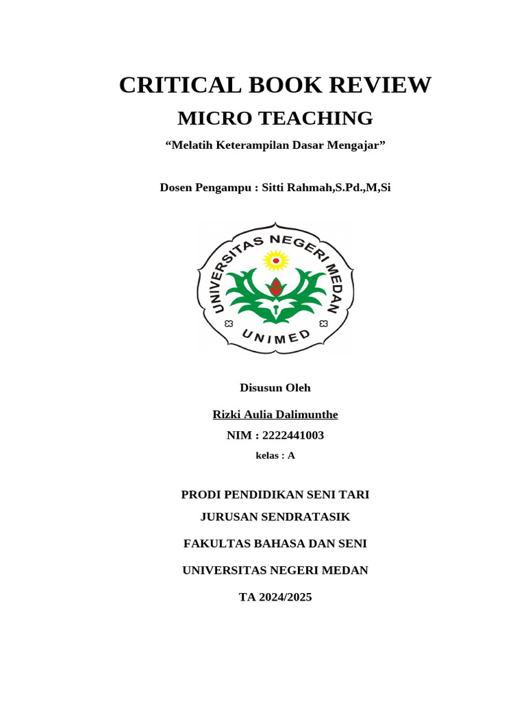 CBR Micro Teaching Rizki Aulia DLT | PDF