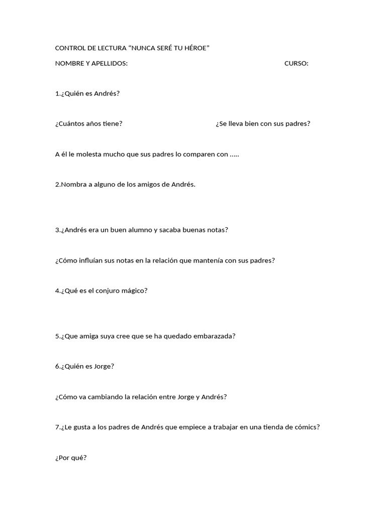 Nunca Seré Tu Héoe | PDF