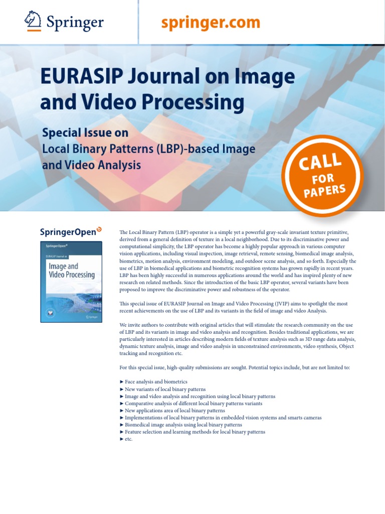 h4579 DF Eurasip CFP Global A4 | PDF | Computer Vision | Artificial Intelligence