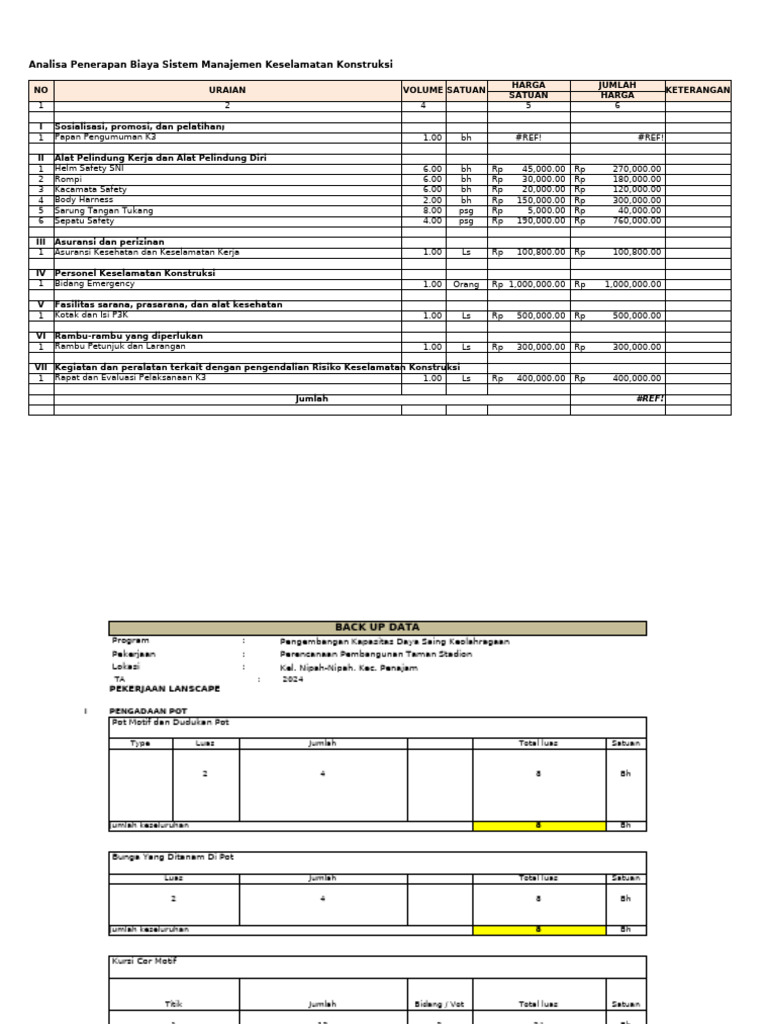 Rab Fisik Taman Stadion TA-2024 | PDF