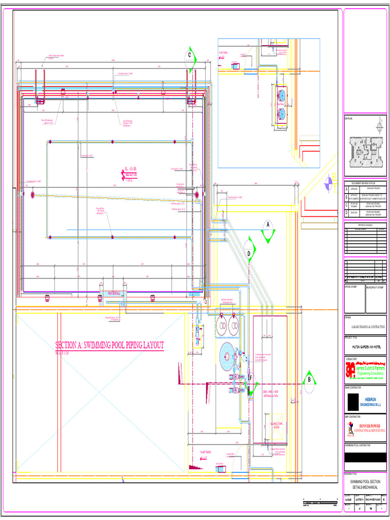 Swimming Pool MEP Layout for Hotel | PDF | Building Engineering ...