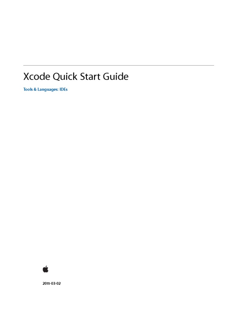 Xcode Quick Start Guide | PDF | Xcode | Mac Os