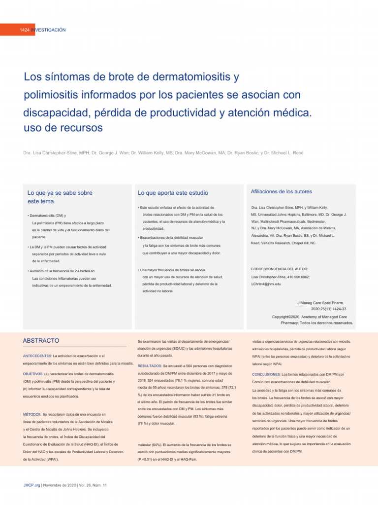 jmcp.2020.26.11.1424 (1) | PDF | Cuestionario | Especialidades Medicas
