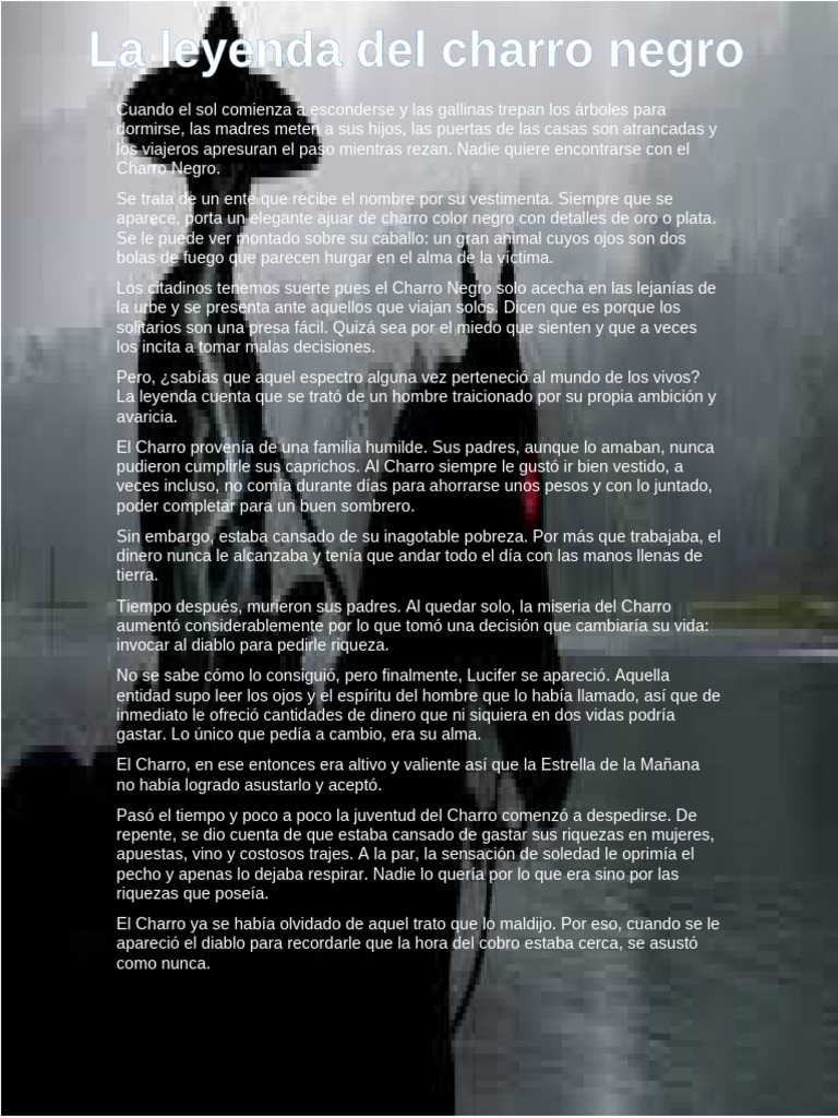 La Leyenda Del Charro Negro | PDF