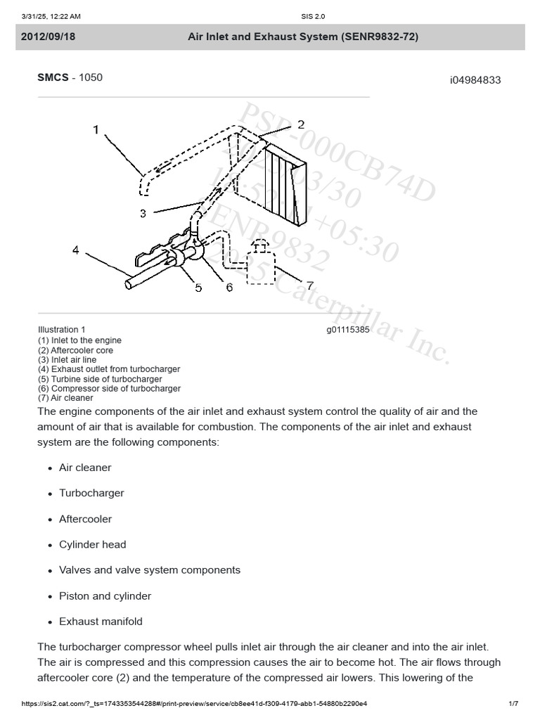 Engine Air Systems C 15 & C 18 | PDF | Turbocharger | Engine Technology