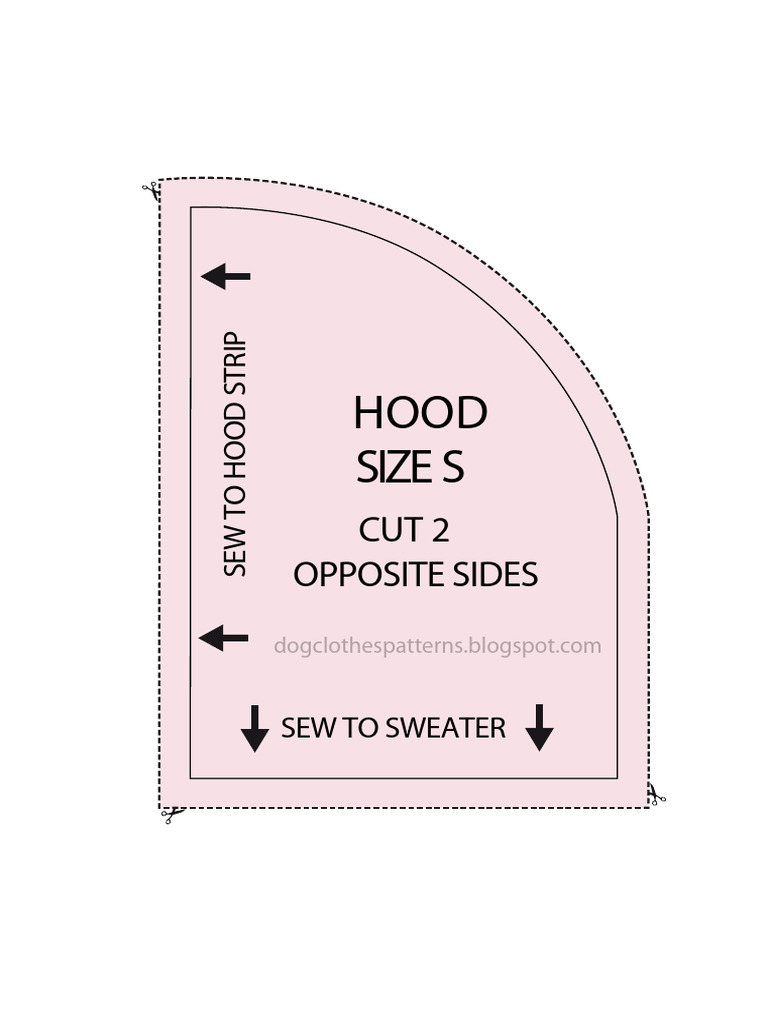 Dog Hood Pattern Size S | PDF