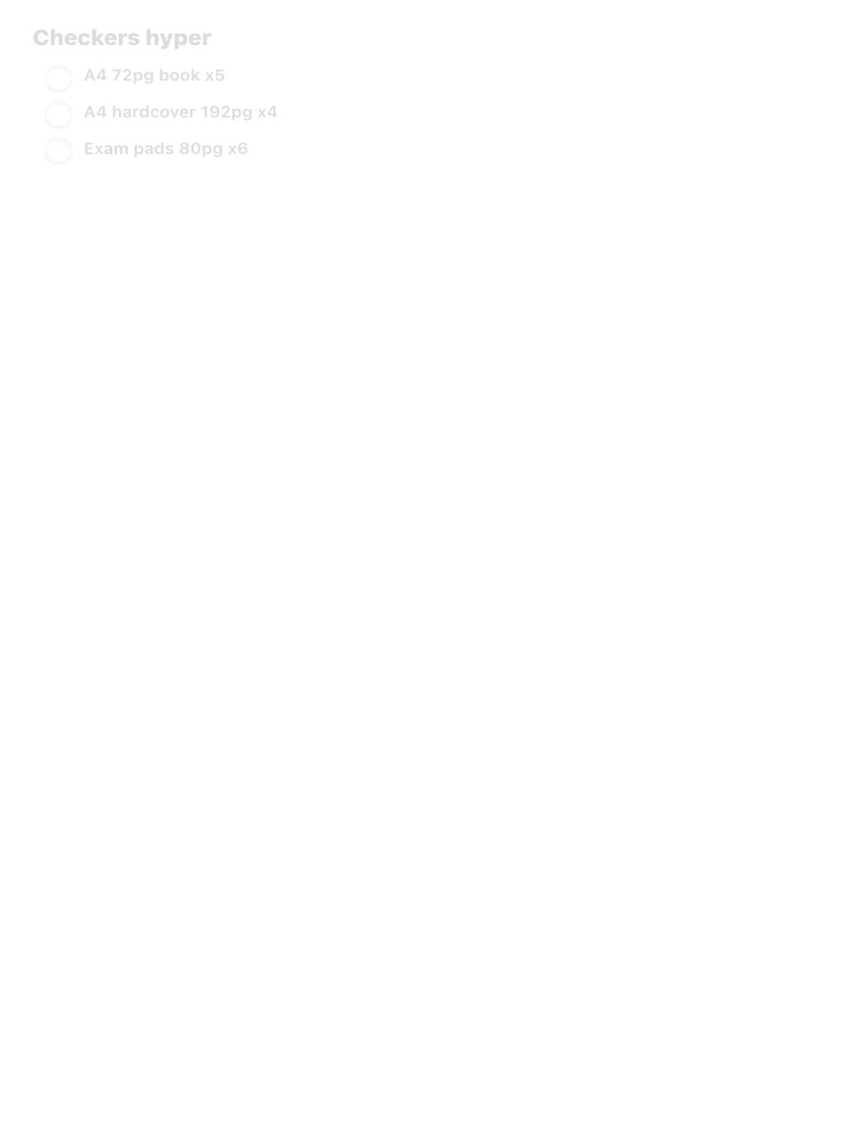 Checkers Hyper | PDF