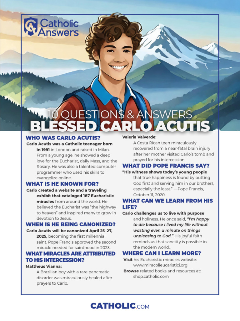 BLSD Carlo Acutis PDF 10 Facts | PDF