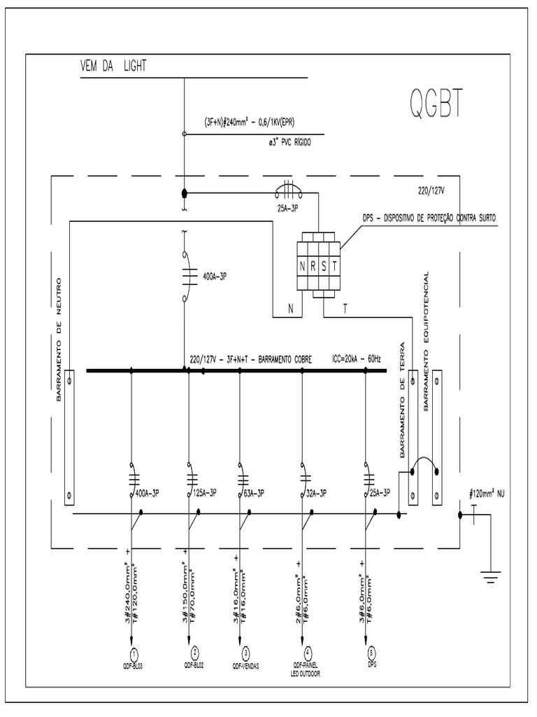 Qgbt - Diagrama Unifilar- 241001#01 | PDF