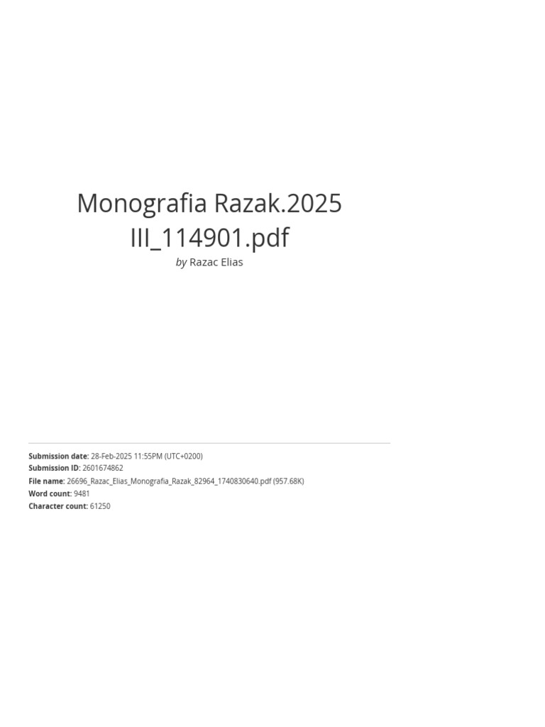 Monografia Razac III SM 28% | PDF