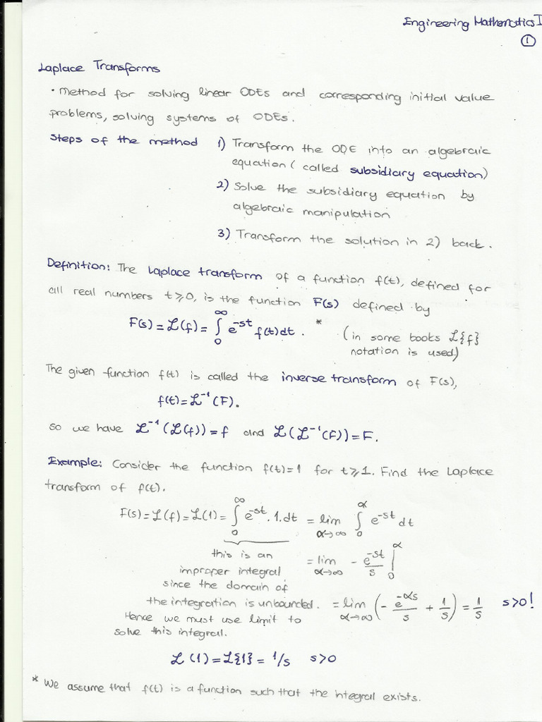 ENGMATHII-note1 | PDF