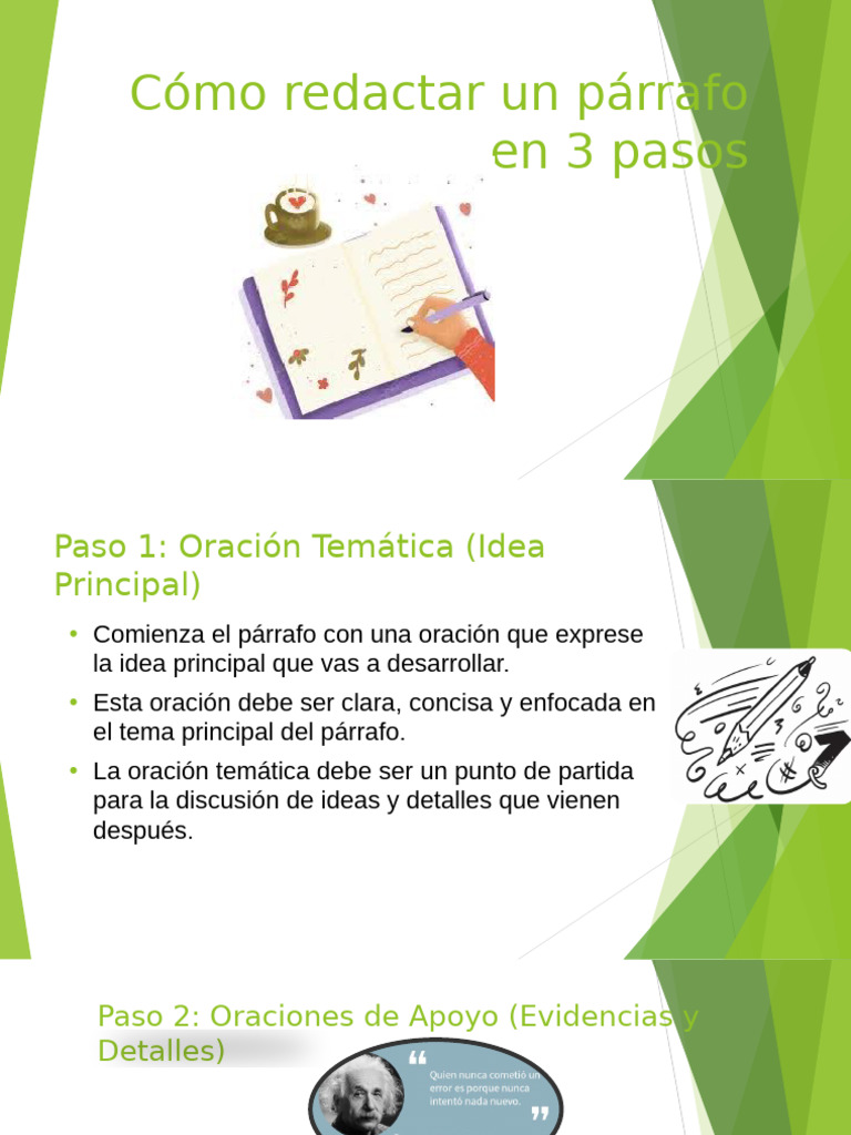 Cómo Redactar Un Párrafo en 3 Pasos | PDF