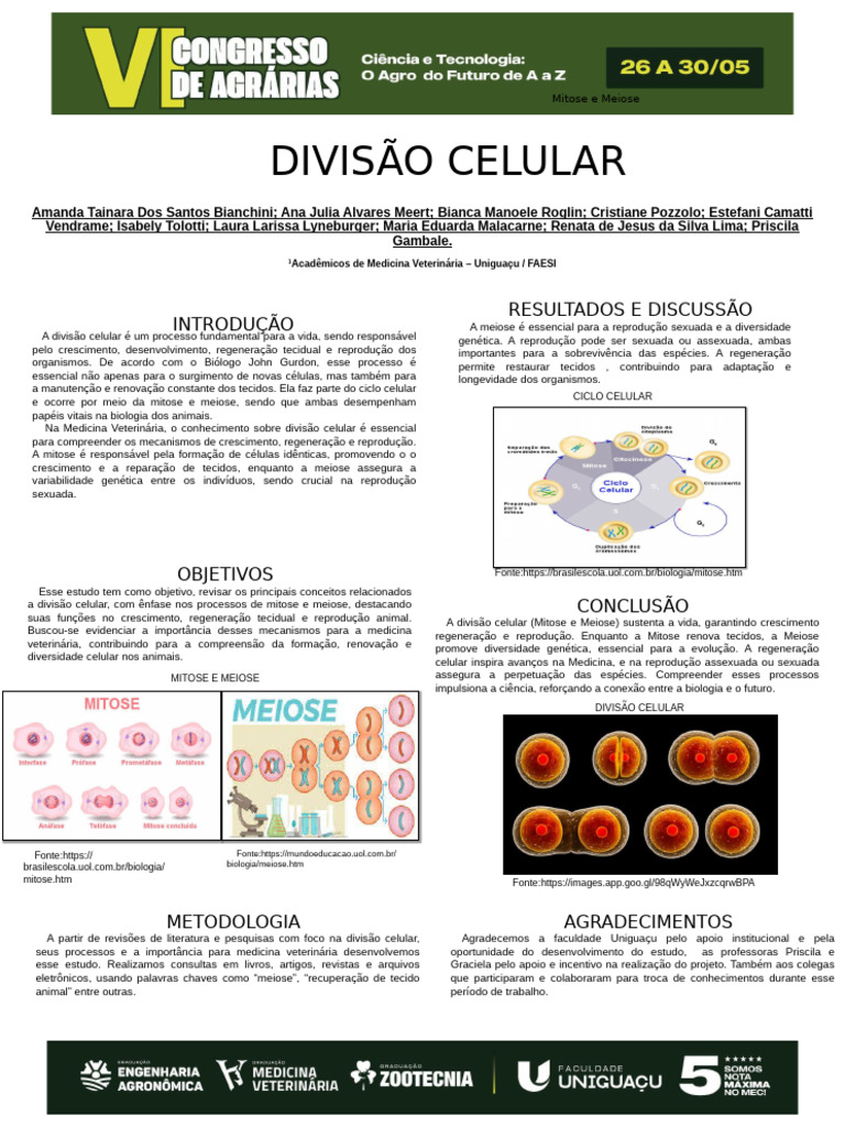 Modelo de Banner - Vi Congresso de Ciencias Agrarias | PDF | Reprodução ...