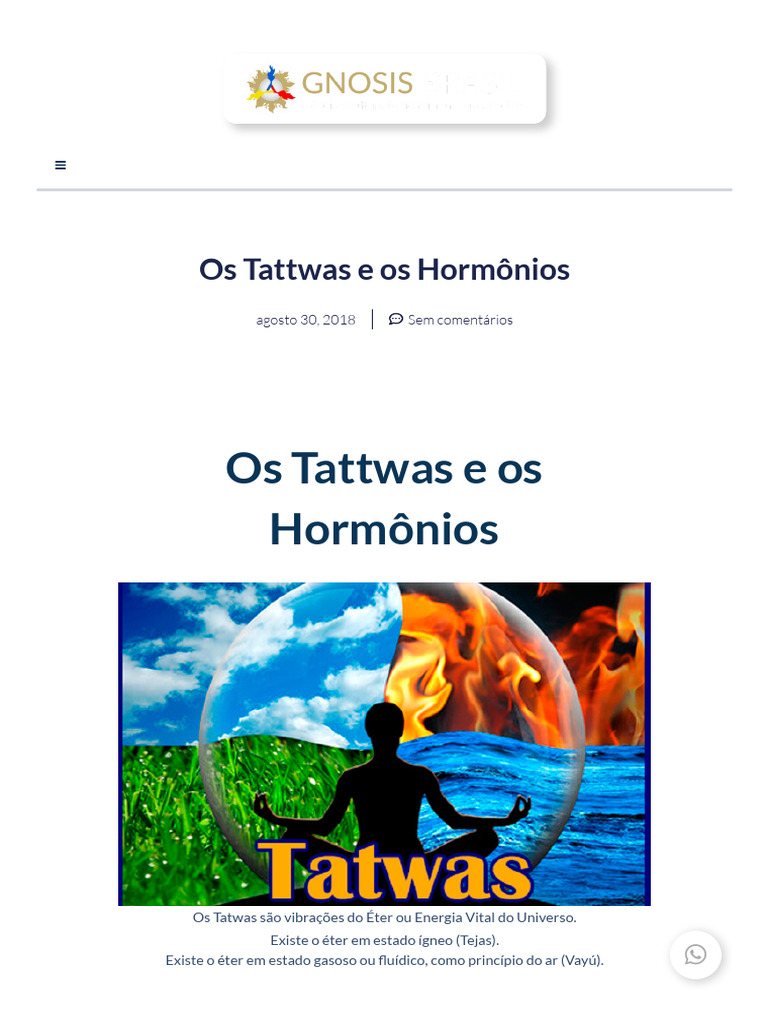 Os Tattwas e Os Hormônios - Gnosis Brasil | PDF | Logos (cristianismo ...