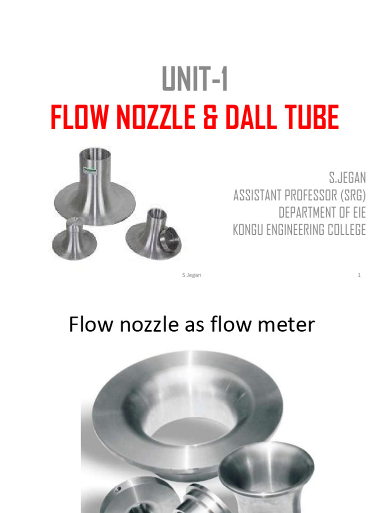CLASS-5 Flow Nozzle, Dall Tube | PDF | Nozzle | Fluid Dynamics