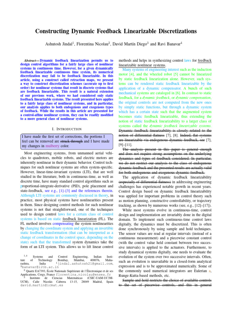 Dyn Fed Lin | PDF | Nonlinear System | Control Theory