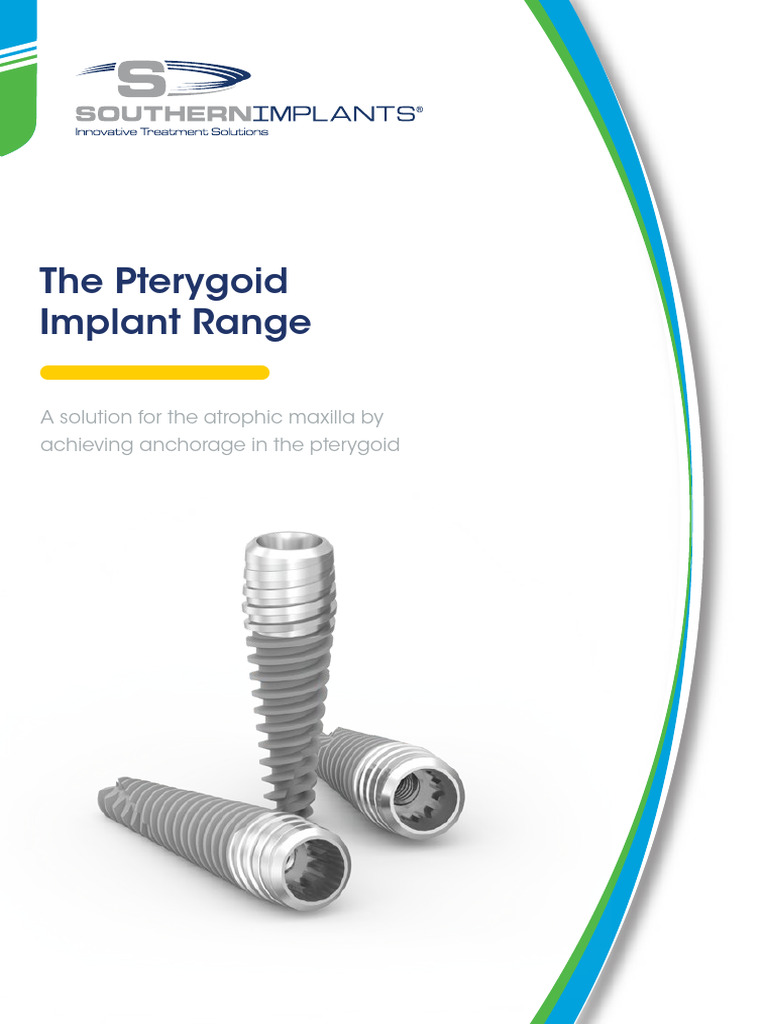 CAT 6047 Deep Conical Pterygoid Implant Brochure | PDF | Dental Implant | Medical Specialties