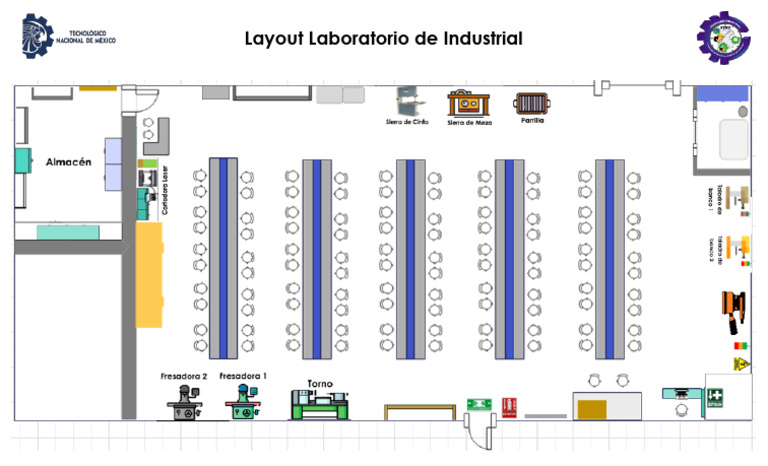 Layout Laboratorio de Industrial | PDF