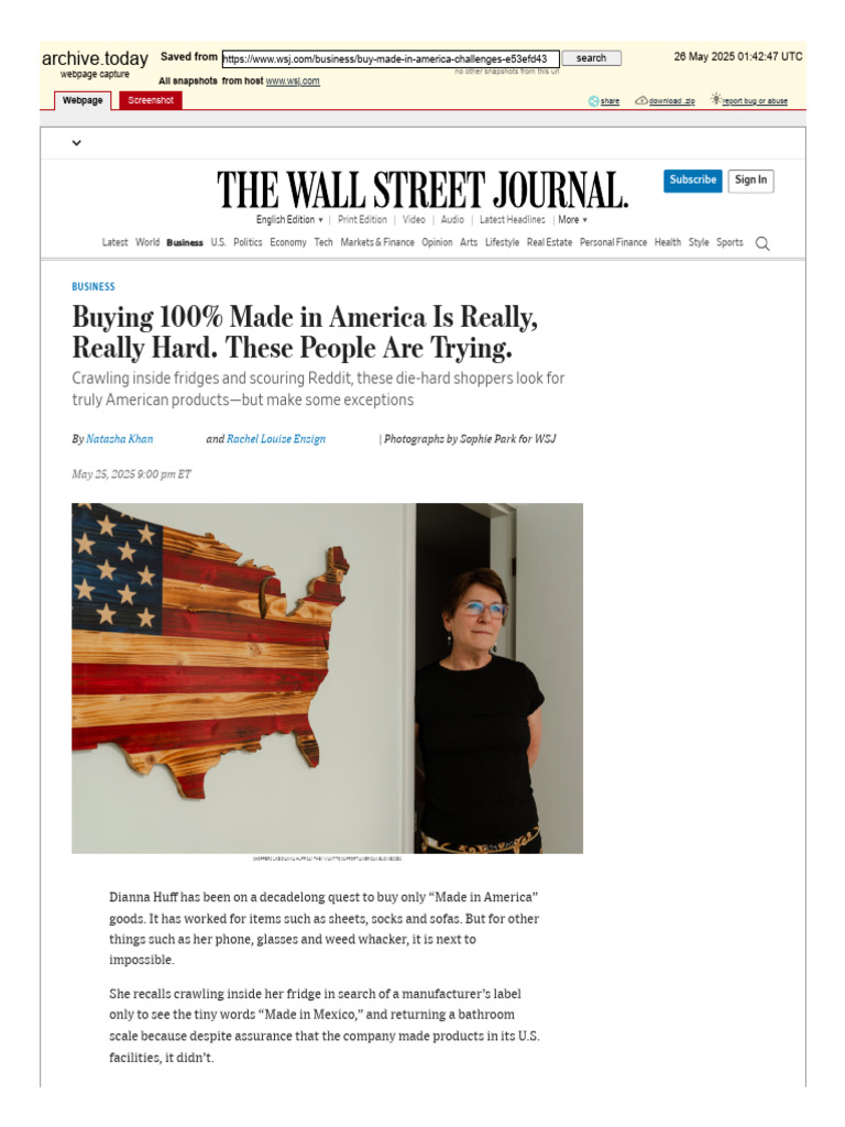 Buying 100% Made in America Is Really, Really Hard. These People Are ...