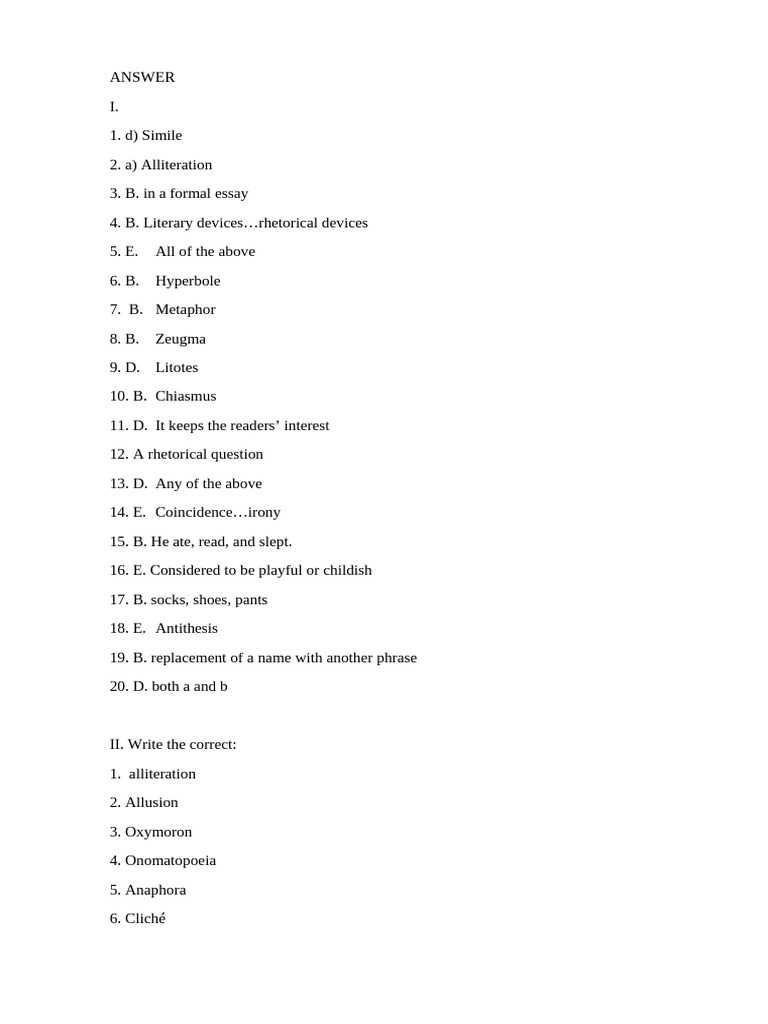 Answer Quiz | PDF