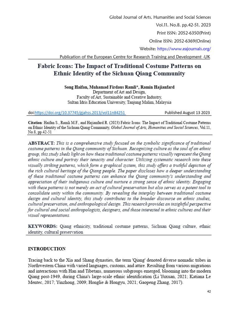 Fabric Icons - The Impact of Traditional Costume Patterns On | PDF ...