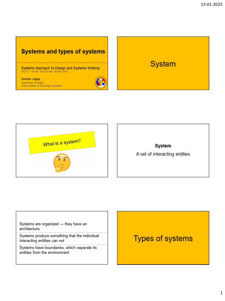 Types of Systems Explained | PDF | System | Information