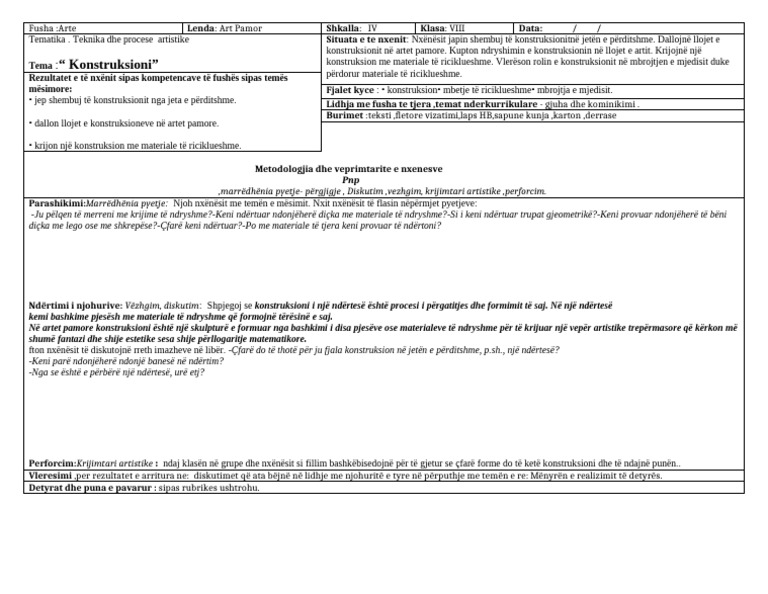 22 Ditar Klasa 8 Art Pamor | PDF