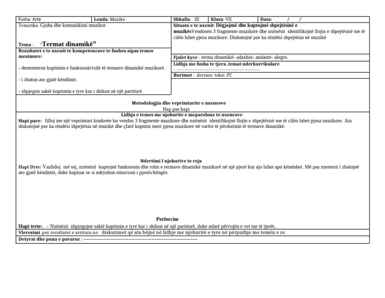 23 Ditar Klasa 7 Muzike | PDF