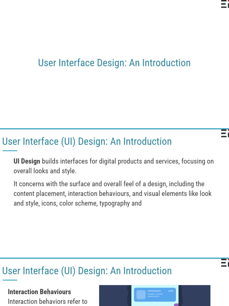 Introduction To User Interface Design | PDF