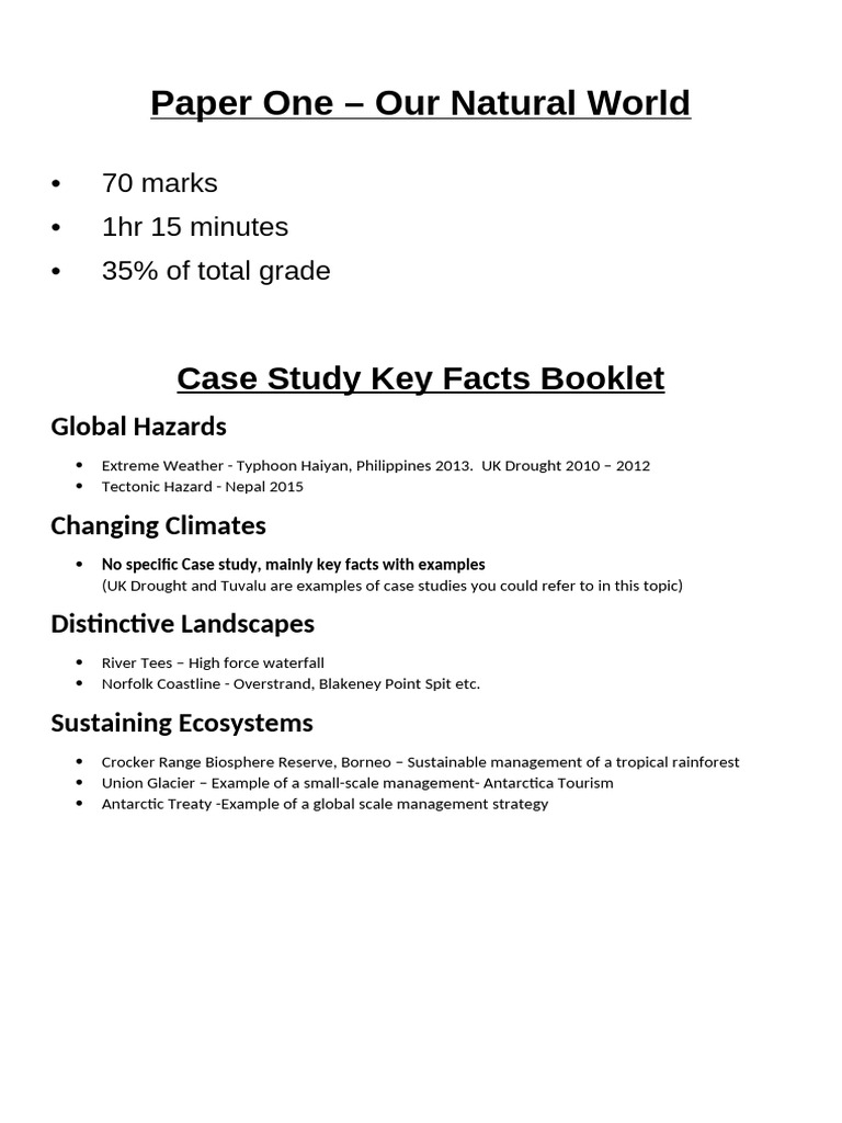 Global Hazards and Ecosystems Case Studies | PDF | Antarctica | Climate ...