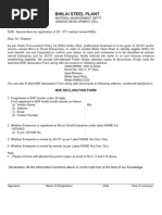 NON MSME Declaration Form - BLC | PDF
