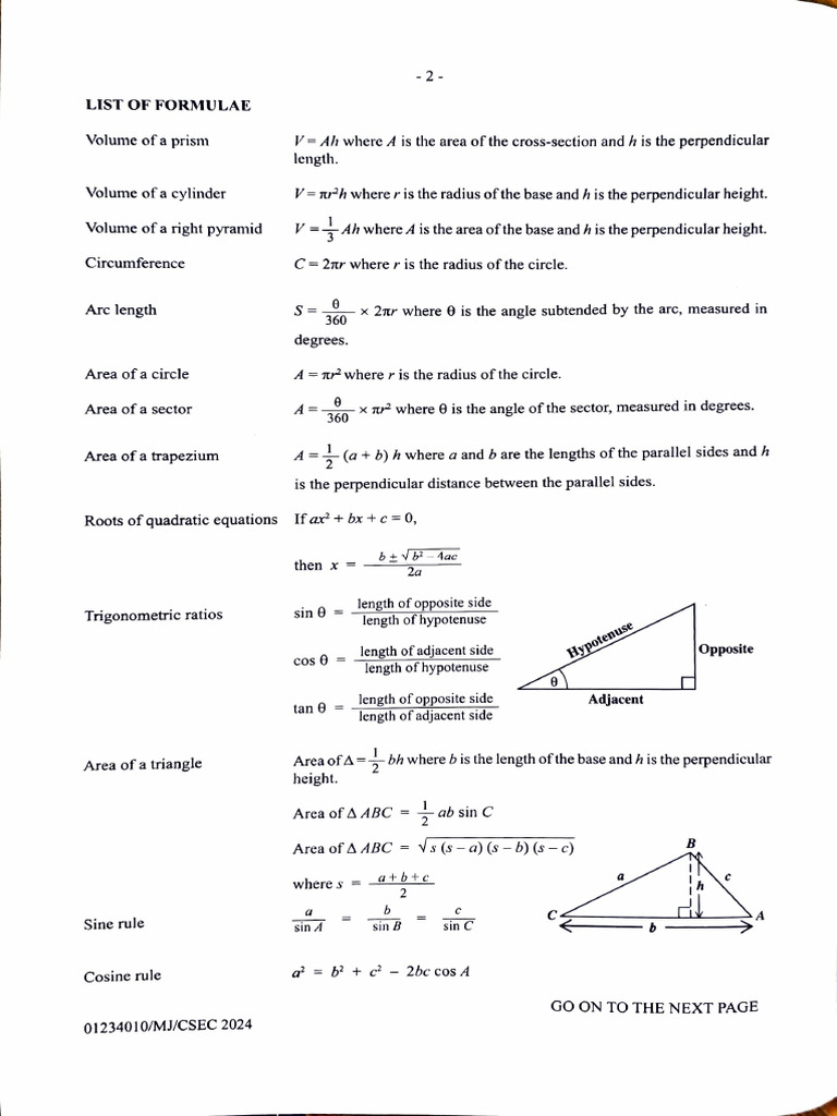 Solution To CSEC Math May 2024 P1 | PDF