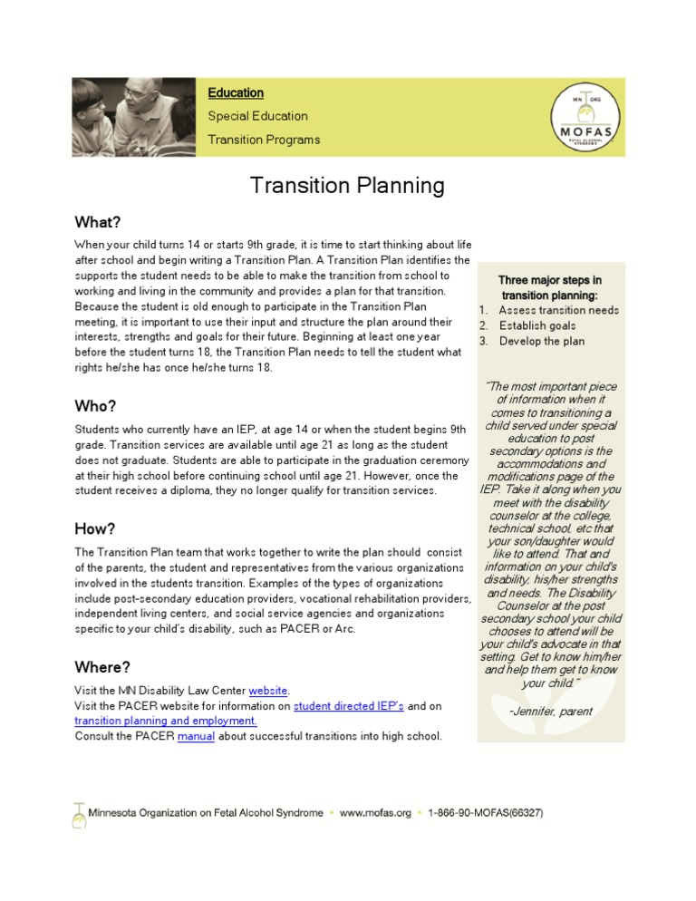 Transition Planning | PDF | Students | Schools