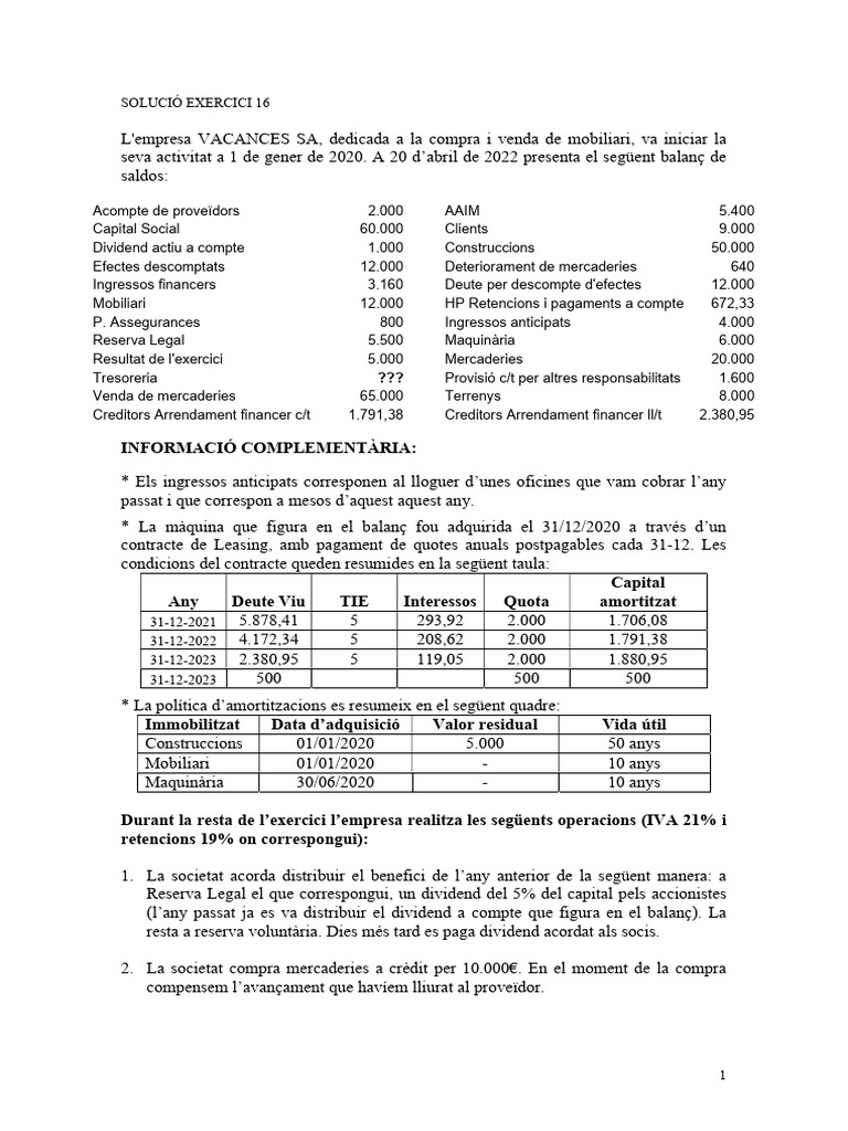 Solució Exercici 16 | PDF