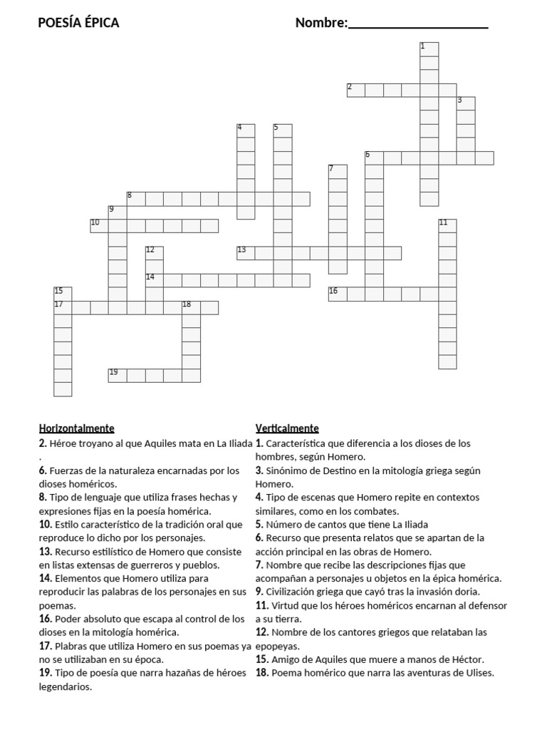 CRUC Poesia Épica | PDF