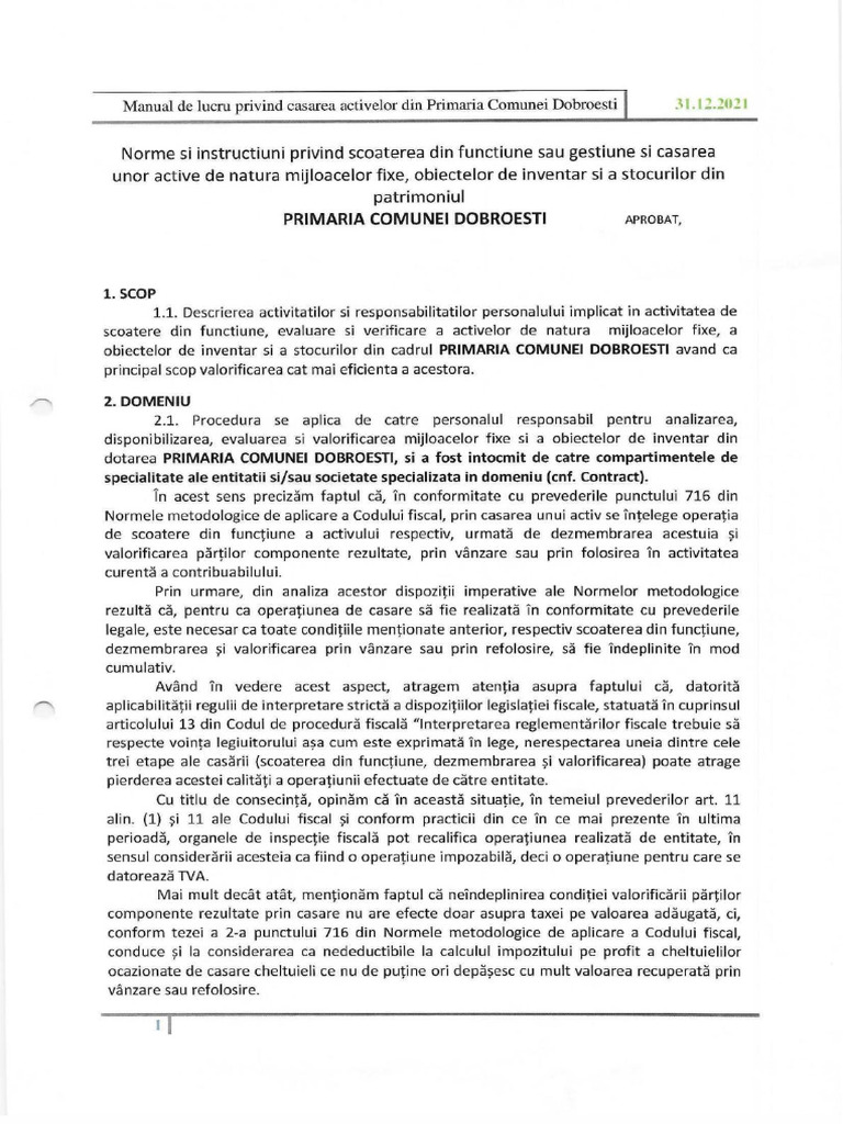 3a Norme Si Instructiuni Casare 2022 | PDF