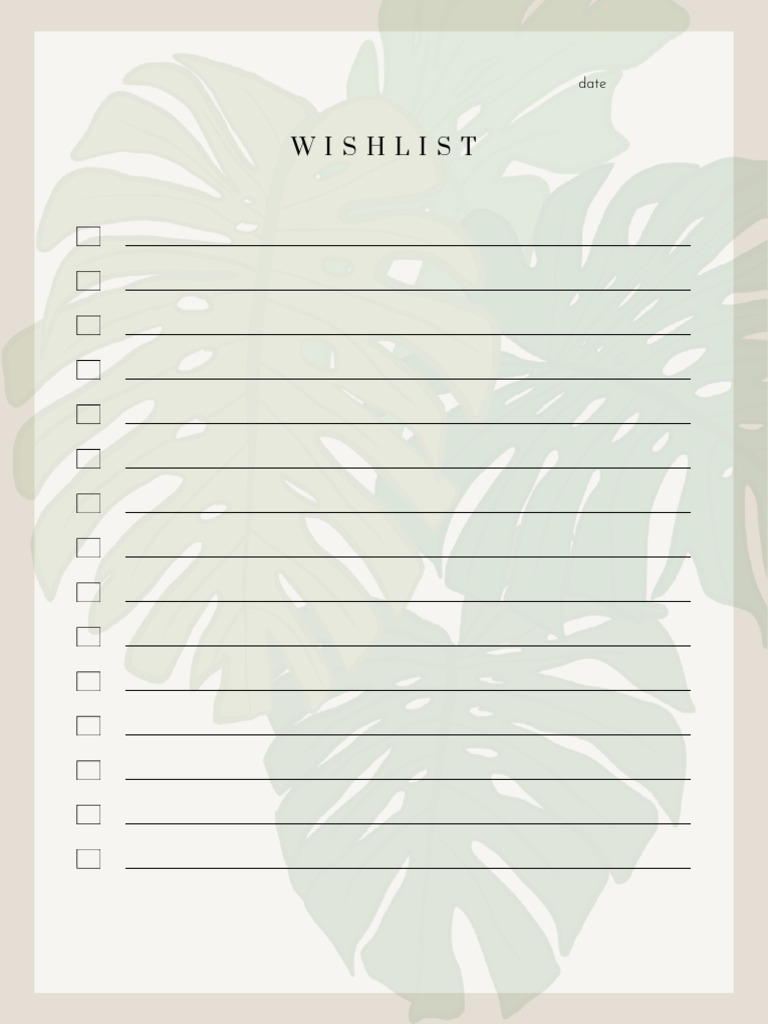 Wish List | PDF