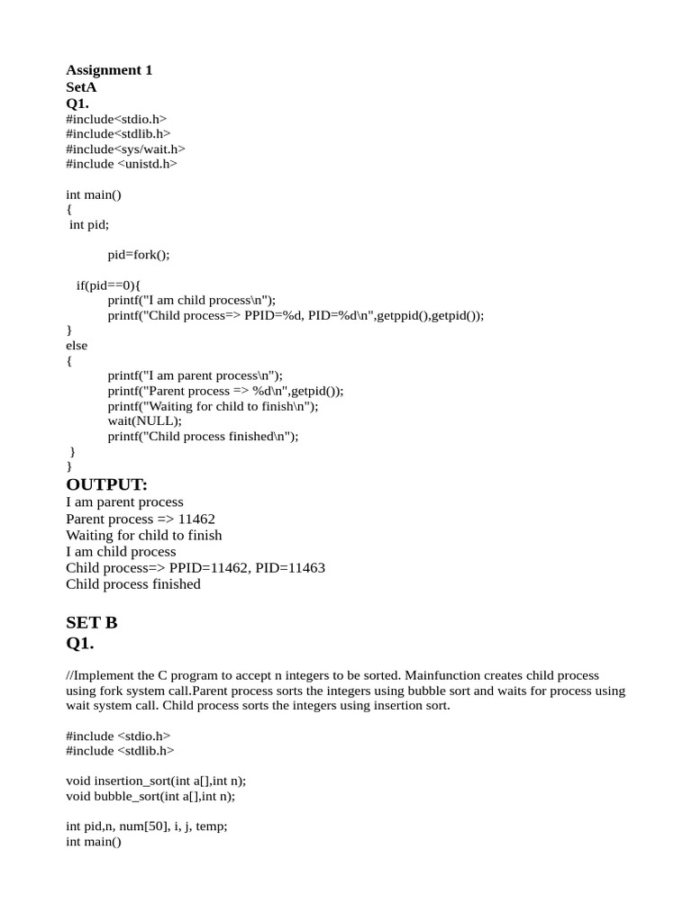 OS Practical Sem-I | PDF | Integer (Computer Science) | Computer Engineering