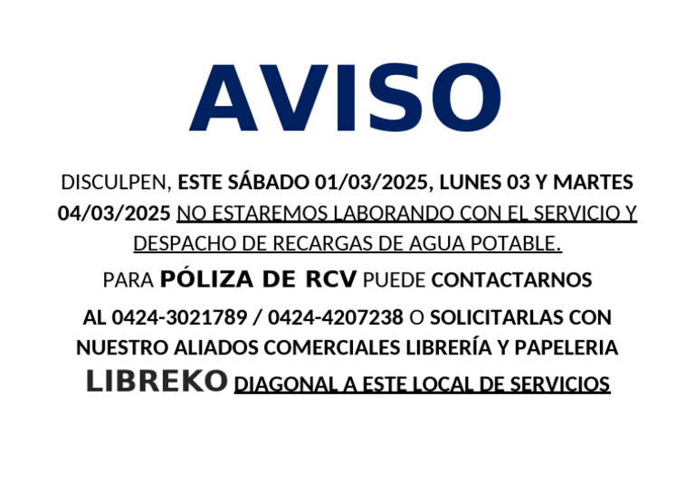 AVISO | PDF
