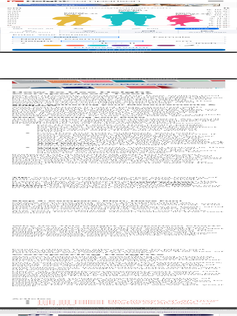 Height Comparison - Comparing Heights Visually With Chart 3 | PDF