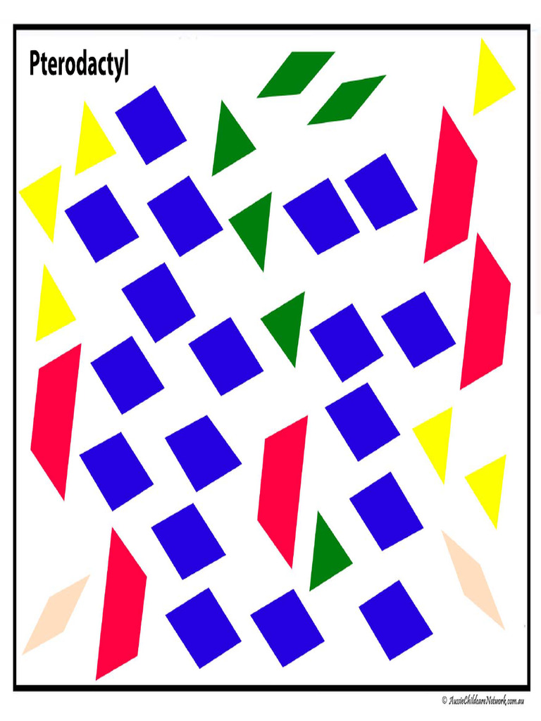 Dinosaur Pattern Shape Pterodactyl | PDF