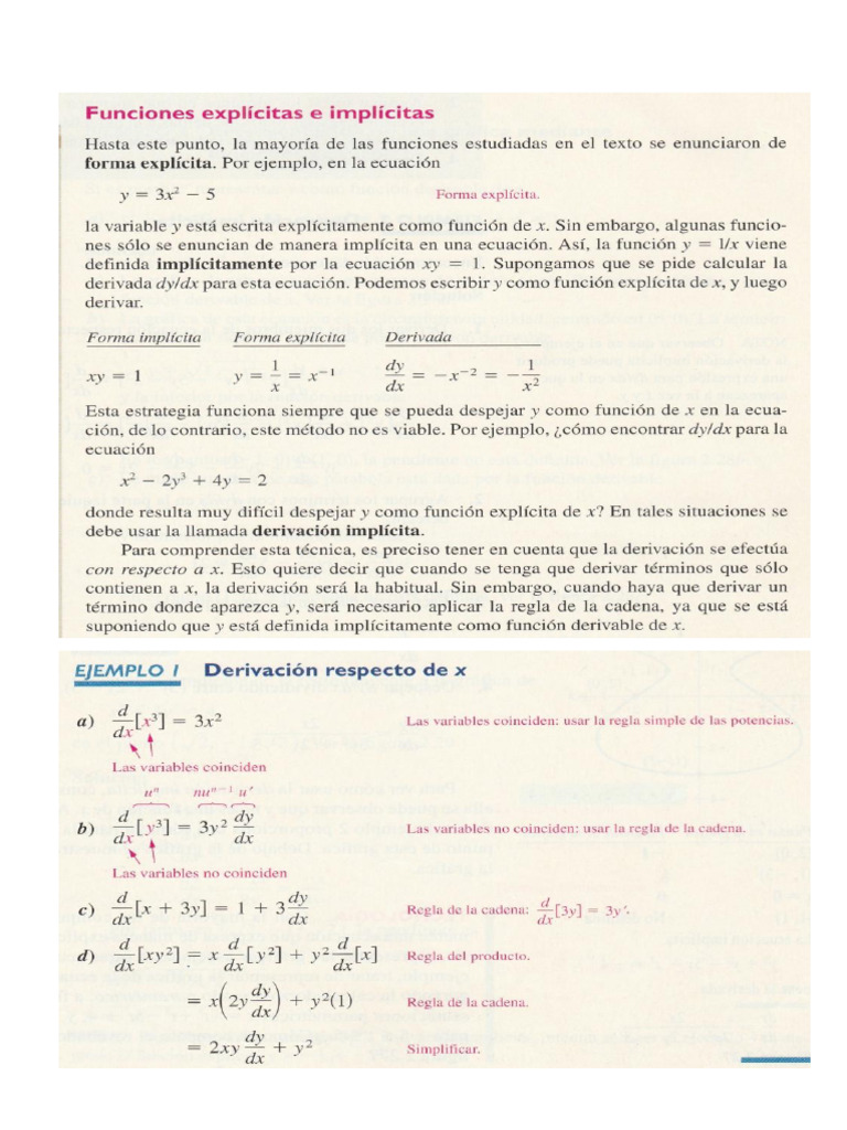 Derivadas Implicitas | PDF