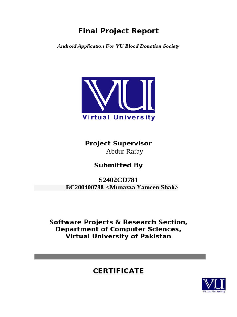 Final Project Report Bc200400788 | PDF | Software Development Process ...