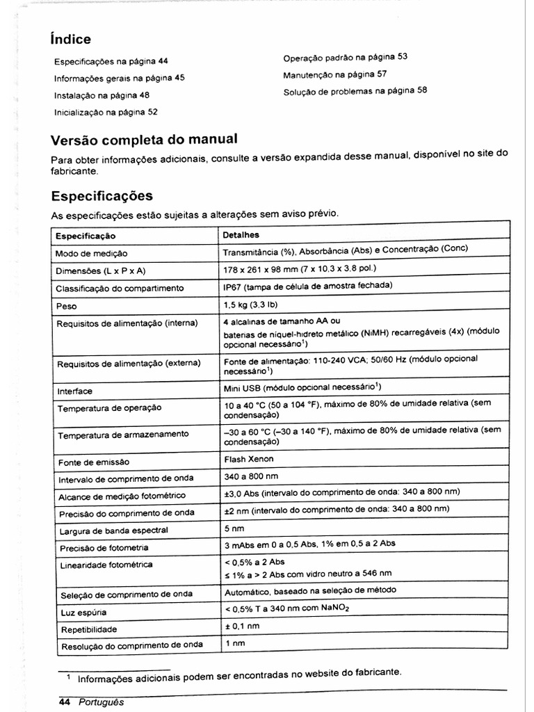 Manual DR 1900 | PDF