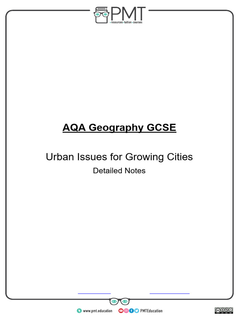 Urban Issues For Growing Cities | PDF | Waste | Pollution