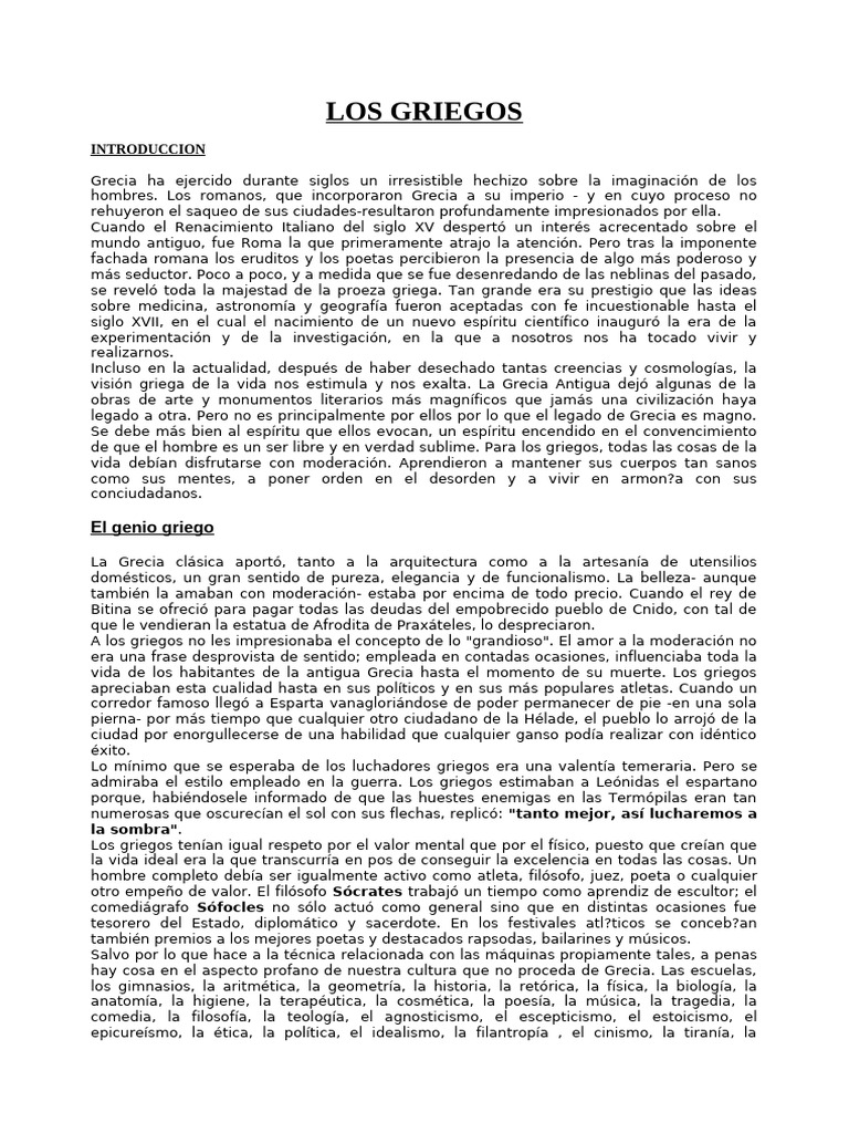Los Helenos | PDF | Esparta | Doce olímpicos
