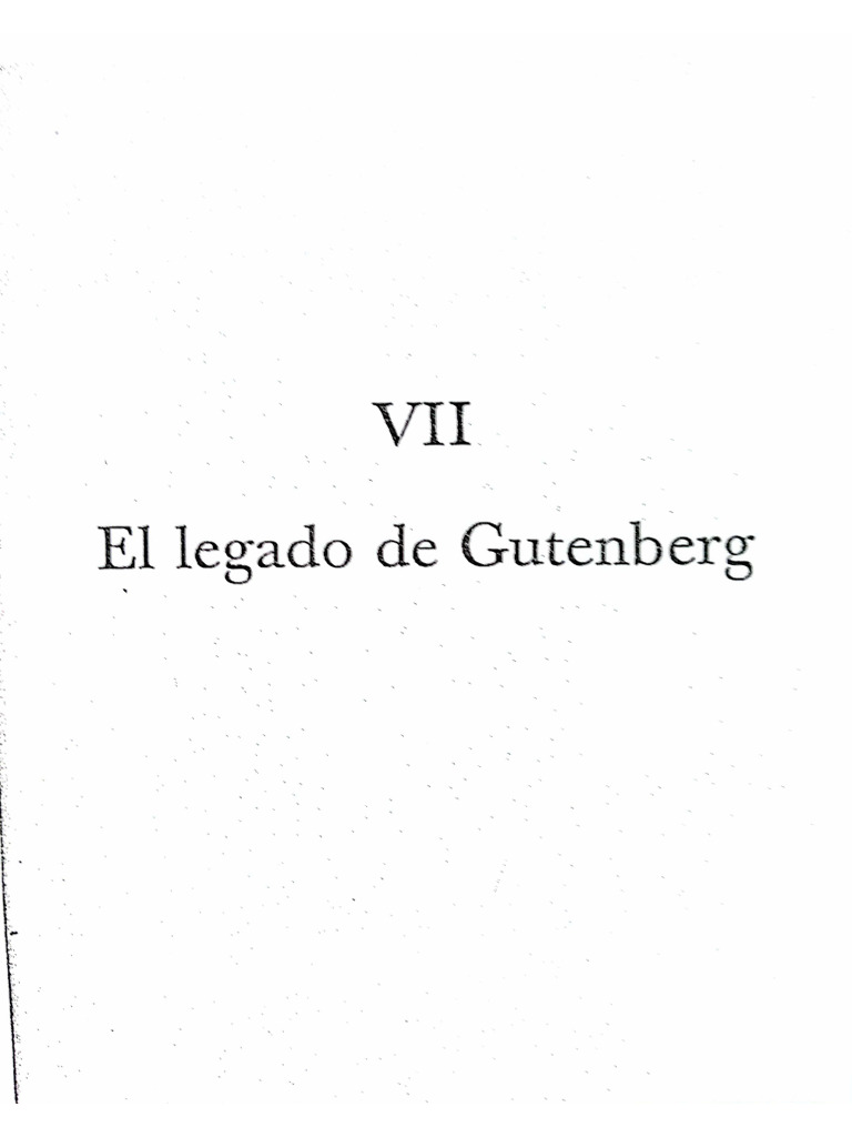 El legado de Gutenberg | PDF