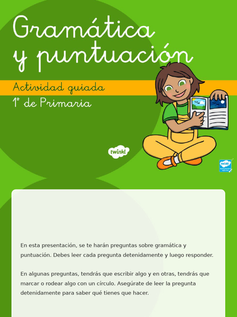Es SL 1721730150 Presentacion Gramatica y Puntuacion Actividad Guiada 1 ...
