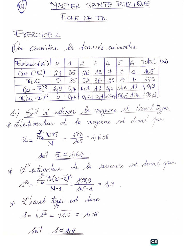 Session de Reprise 2021 - Stat - Desc. | PDF