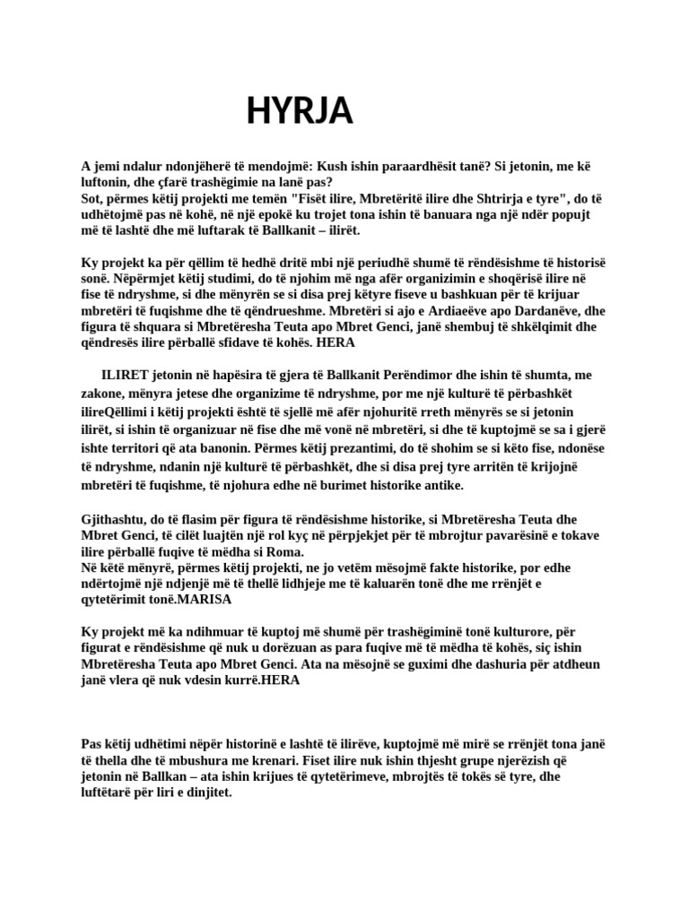 Projekt Histori | PDF